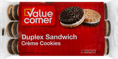Value Corner Cookies Sandwich Creme Duplex - 32 Oz - Haggen