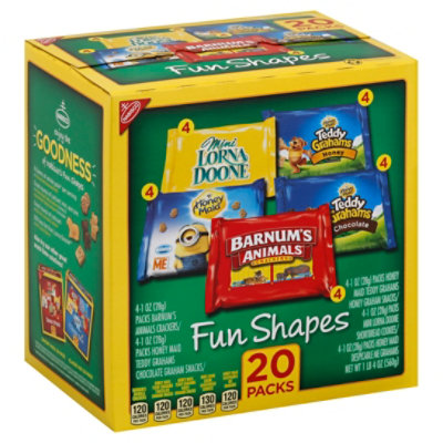 NABISCO Crackers Variety Fun Shape - 20 Count - safeway