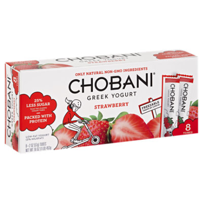 Chobani Kids Greek Yogurt Tubes Strawberry - 8-2 Oz - Vons