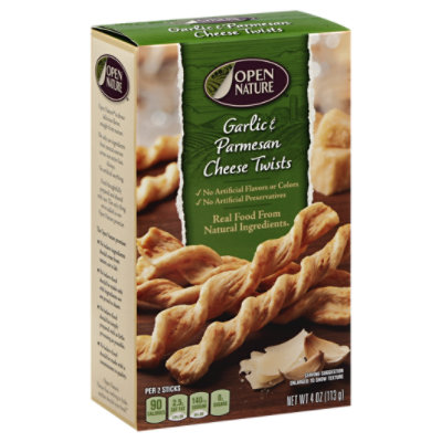 Open Nature Garlic & Parmesan Cheese Twist - 4 Oz - albertsons