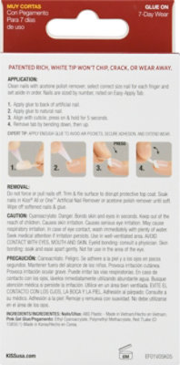 Kiss Everlasting French Nail Kit No Chip Real Short Length EF01 - 28 ...