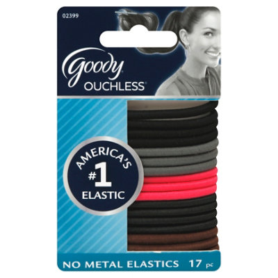 Goody Elastics Ouchless Thick 4mm Cherry Blossom - 17 Count - Safeway