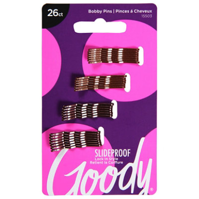 Goody Bobby Pins Colour Collection Brunette - 26 Count - safeway