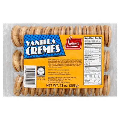 Liebers Vanilla Duplex Cookies - 13 Oz - jewelosco
