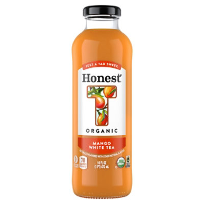 Honest Organic Tea White Iced Gluten Free Mango - 16 Fl. Oz. - albertsons