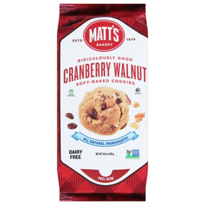 Matt's Cranberry Walnut Cookies - 10.5 Oz - safeway