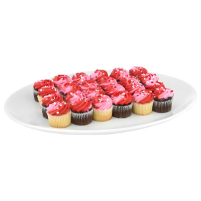 Cupcake Cake Mini Valentines Day 24 Count - Each - safeway