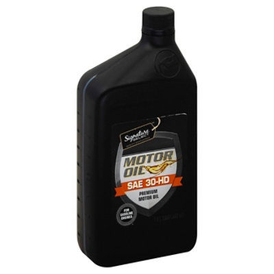 Signature SELECT Motor Oil Premium SAE 30-HD - 1 Quart - safeway