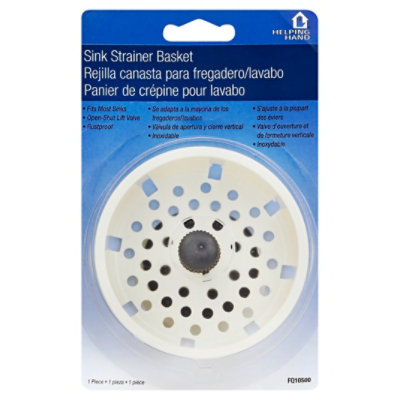 Helping Hand White Sink Strainer - Each - safeway