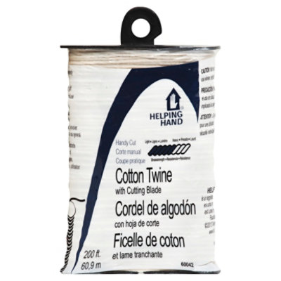 Helping Hand Cotton Twine With Cutter - Each - carrsqc