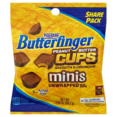 Butterfinger Minis Smooth & Crunchy Unwrapped - 2.83 Oz - Safeway