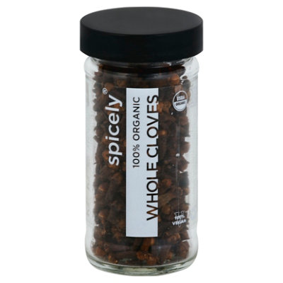 Spicely Organic Spices Cloves Whole Glass Jar - 1.1 Oz - safeway