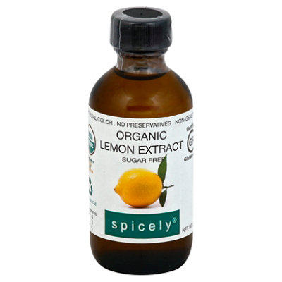 Spicely Organic Spices Extract Sugar Free Lemon Bottle - 2 Oz - Albertsons