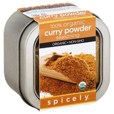 Spicely Organic Spices Seasoning Curry Powder Tin - 3 Oz - Pavilions