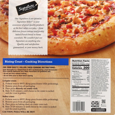 Signature SELECT Pizza Rising Crust Spicy Barbeque Chicken with ...