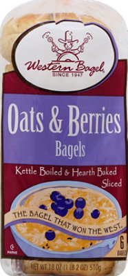 Western Bagel Oats N Berries Bagel - 18 Oz - safeway