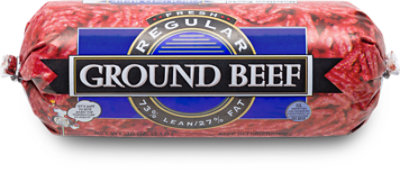 Meat Counter Beef Ground Beef Chub 73% Lean 27% Fat - 16 Oz - Pavilions