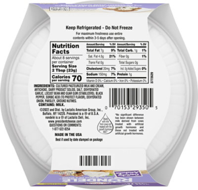 Rondele Cheese Spread Artichoke & Garlic - 6.5 Oz - albertsons