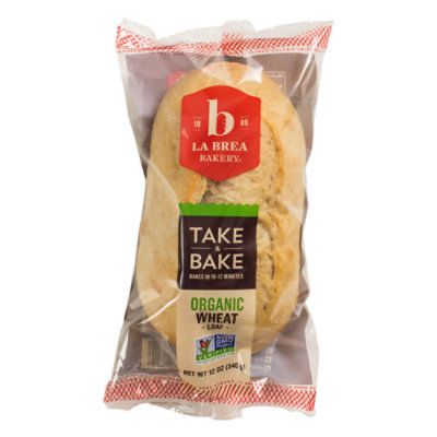 La Brea Bakery Take & Bake Organic Bread Loaf Wheat - 12 Oz - albertsons