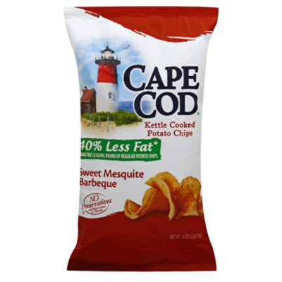 Cape Cod Potato Chips Kettle Cooked Sweet Mesquite Barbeque - 8 Oz ...