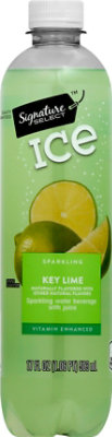 Signature SELECT Water Sparkling Ice Key Lime - 17 Fl. Oz. - andronicos
