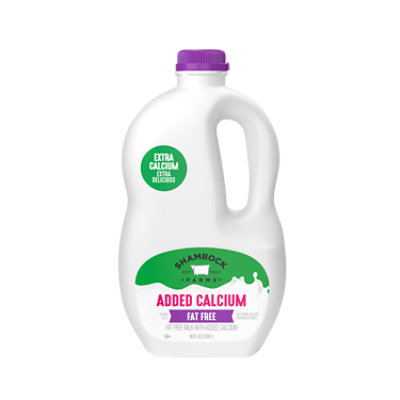 Shamrock Farms Milk Fat Free Added Calcium - 96 Fl. Oz. - Haggen