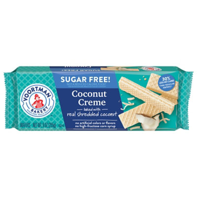 Voortman Bakery Wafers Sugar Free Coconut Creme - 9 Oz - Kings Food Markets