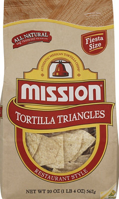 Mission Tortilla Triangles Restaurant Style - 20 Oz - albertsons