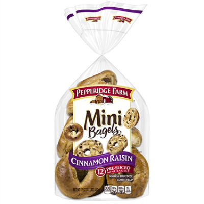 Pepperidge Farm Mini Cinnamon Raisin Bagels | Fig App