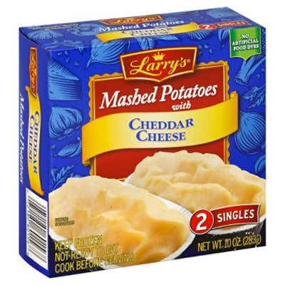 Larrys Mashed Potatoes With Cheddar Cheese 2 Count - 10 Oz - Safeway