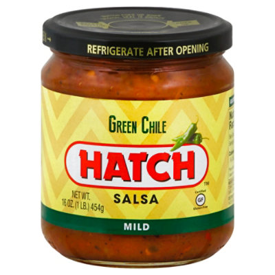 HATCH Salsa Green Chile Mild Jar - 16 Oz - safeway