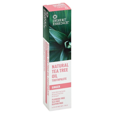 Desert Essence Toothpaste Natural Tea Tree Oil Ginger - 7 Oz - Safeway