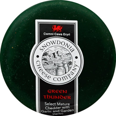 Snodonia Gbr Cheddar Green Thunder Natural - 6-7 Oz - Safeway