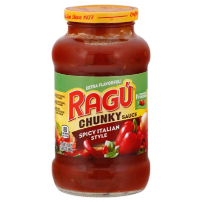 RAGU Pasta Sauce Spicy Italian Style Jar - 24 Oz - Albertsons