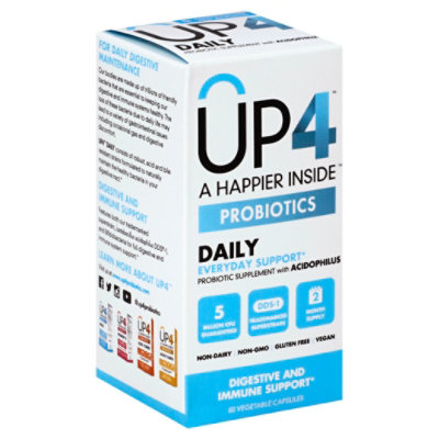 UP4 Probiotics with DDS-1 Daily Vegetable Capsules - 60 Count - Safeway