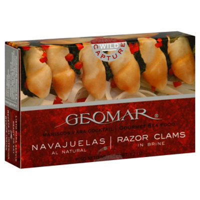 Geomar Gourmet Seafood Razor Clams in Brine - 3.2 Oz - albertsons