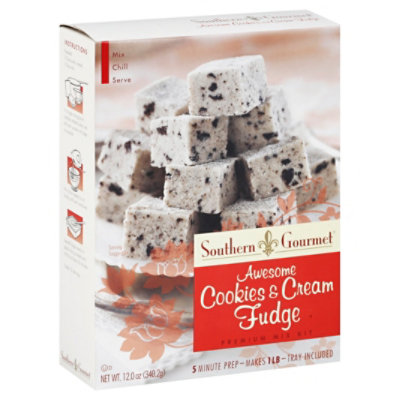 Southern Gourmet Mix Kit Premium Awesome Cookies & Cream Fudge - 12 Oz ...