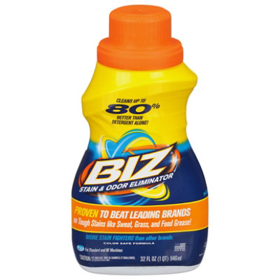 Biz Liquid Detergent Stain & Odor Eliminator Bottle - 32 Fl. Oz ...