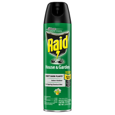 Raid House And Garden Insect Killer Insecticide Aerosol Spray 11 Oz pavilions