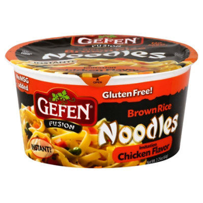 Gefen Fusion Noodles Brown Rice Imitation Chicken Flavor - 2.25 Oz ...