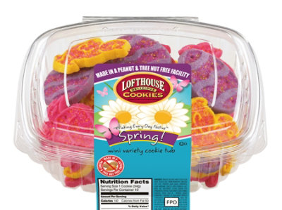 Bakery Cookies Tub Mini Spring Variety - Each - albertsons