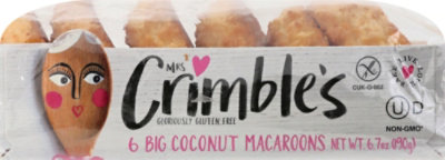 Mrs. Crimbles Macaroons Coconut Large 6 Count - 6.7 Oz - safeway