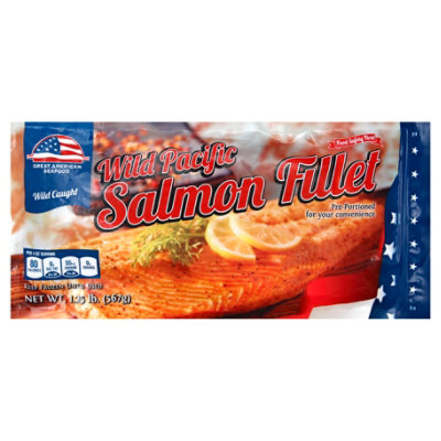 Great American Wild Pacific Salmon Fillet - 1.25 Lb - albertsons