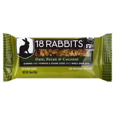 18 Rabbits Granola Bar Organic Date Pecan & Coconut - 1.6 Oz - Pavilions