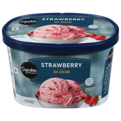Signature SELECT Ice Cream Strawberry - 1.5 Quart - Albertsons