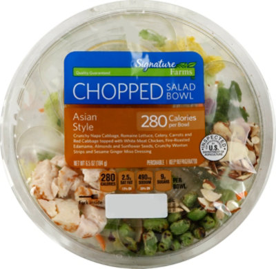 Signature Select/Farms Salad Bowl Chopped Asian Style - 6.5 Oz - safeway