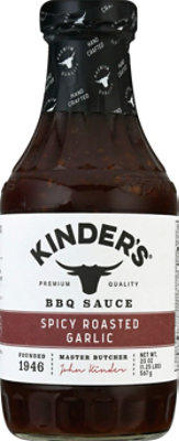 Kinder’s Spicy Roasted Garlic Barbecue Sauce - 20.5 Oz - Haggen
