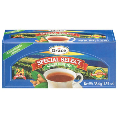 Grace Ginger Mint Tea - 1.34 Oz - Albertsons