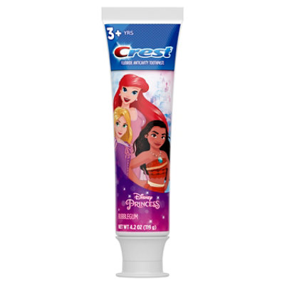 Crest Disney Princesses Bubblegum Flavor Kids Toothpaste - 4.2 Oz ...