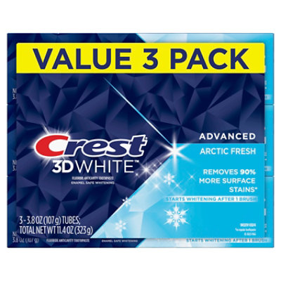 Crest 3D White Luxe Toothpaste Fluoride Anticavity Diamond Strong ...